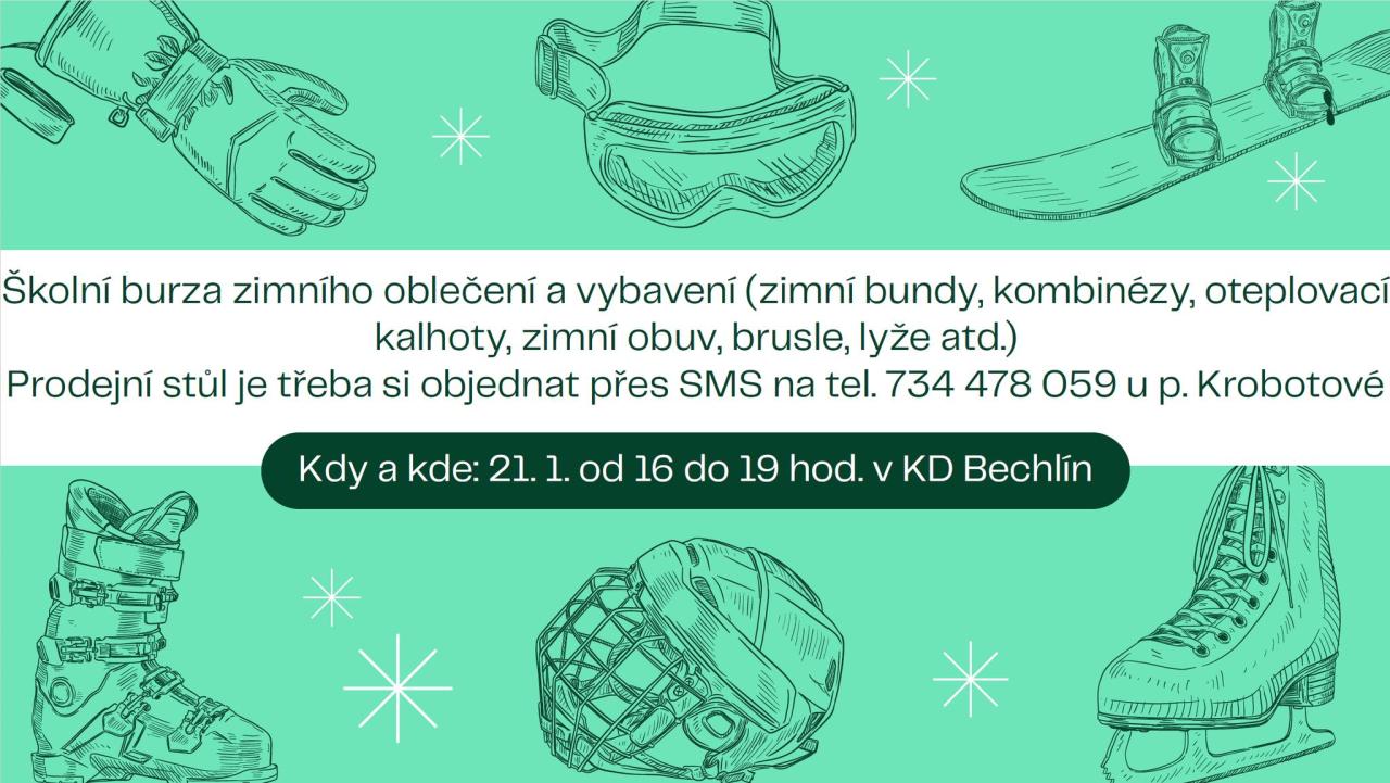 Burza zimního oblečení a vybavení - Oficiální stránky obce Bechlín